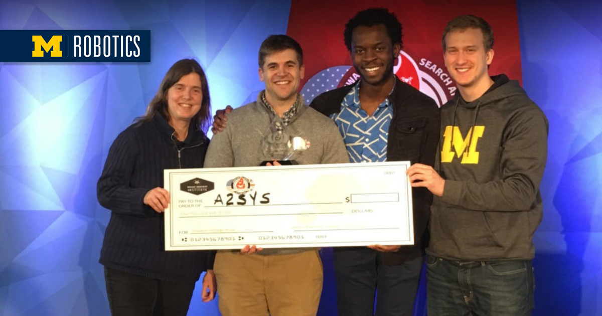 A2Sys Lab takes first in firefighting drone competition
