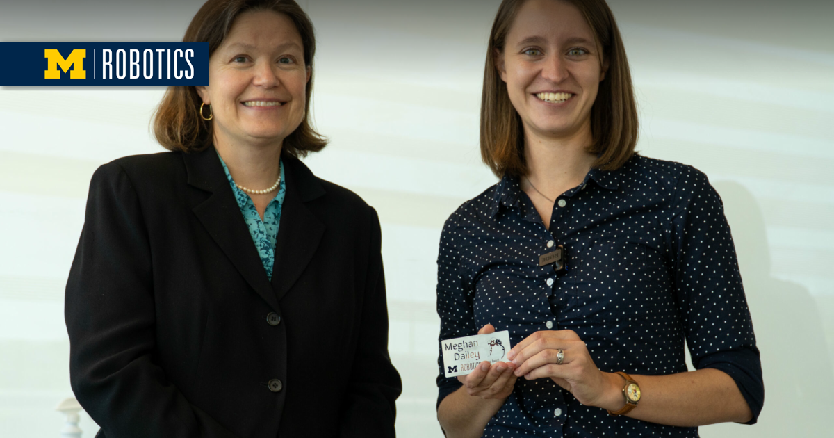 The first Robotics Alumni Award winner