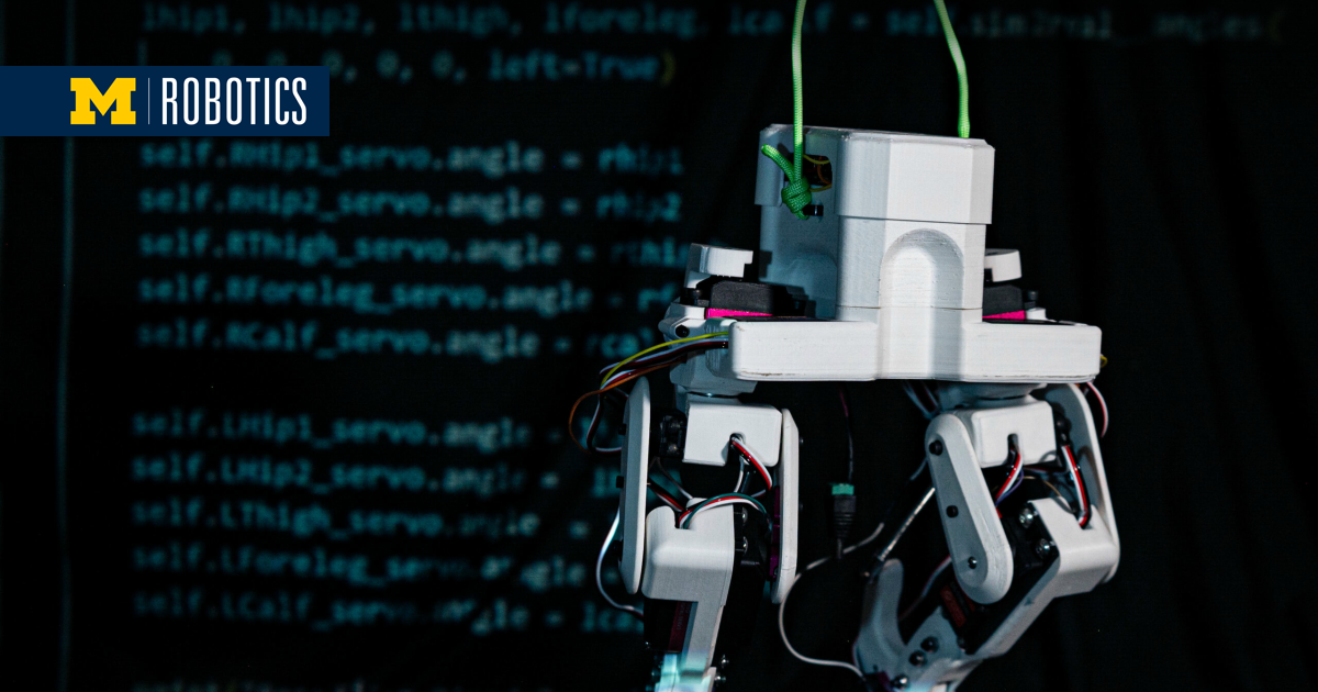 A smaller, simpler bipedal robot student project